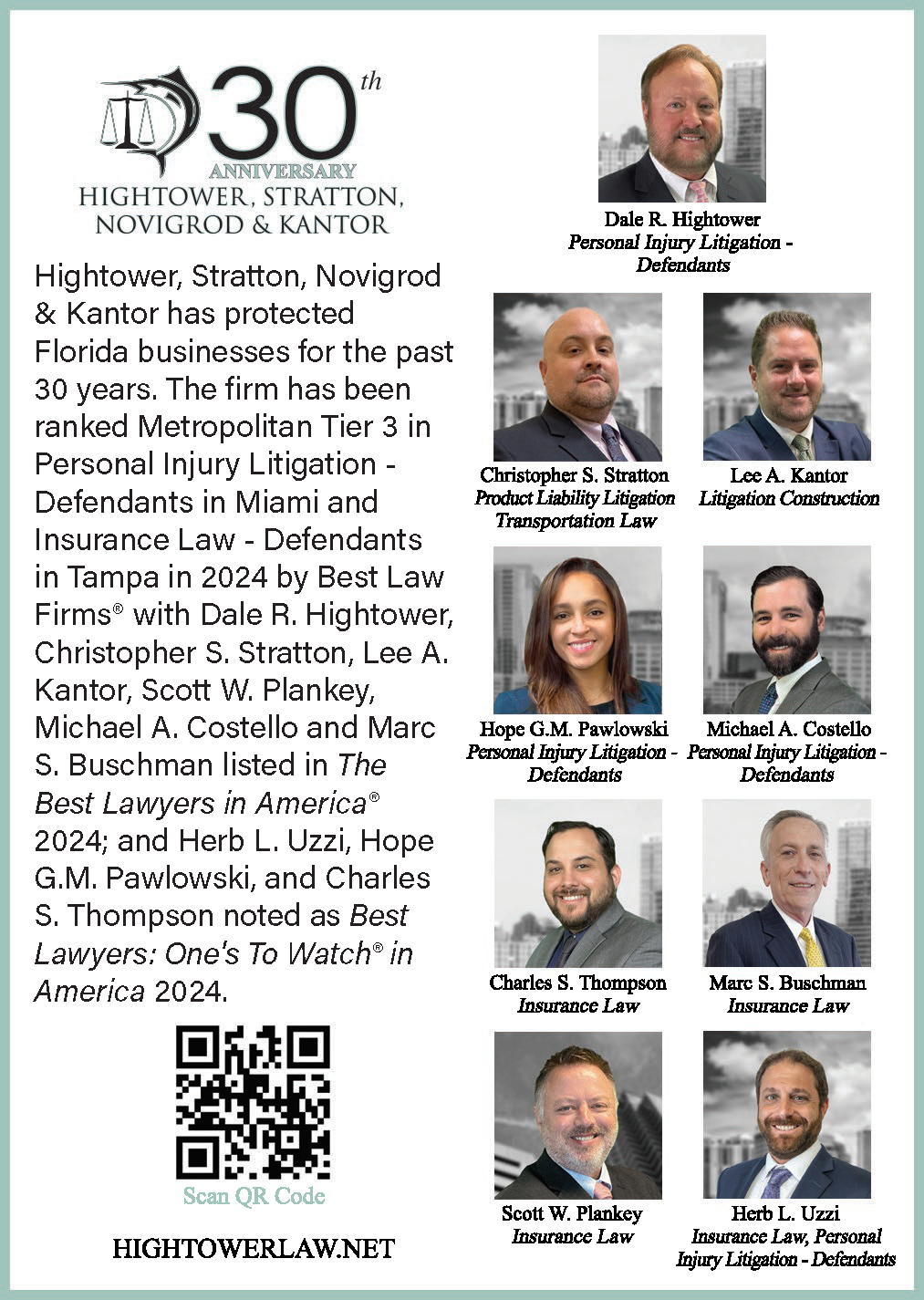 2024 Best Lawyers, Best Law Firms Ad - Hightower, Stratton, Novigrod ...